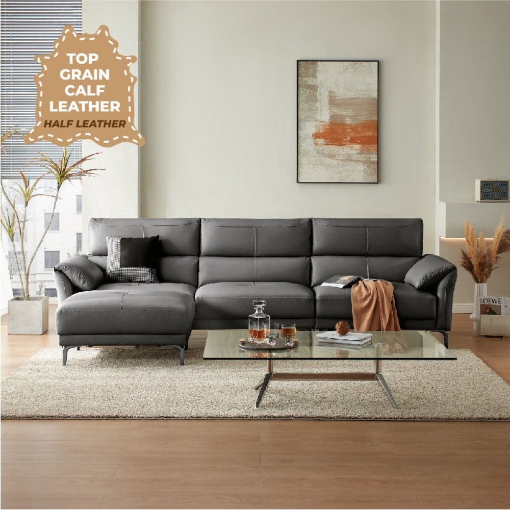 Debbie Leather 4 Seaters Sofa (2.83m) | MUMU Living