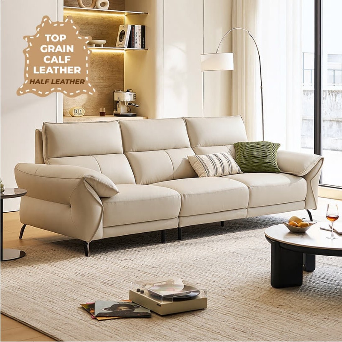 Kansas Leather 5 Seaters Sofa (3.41m) | MUMU Living